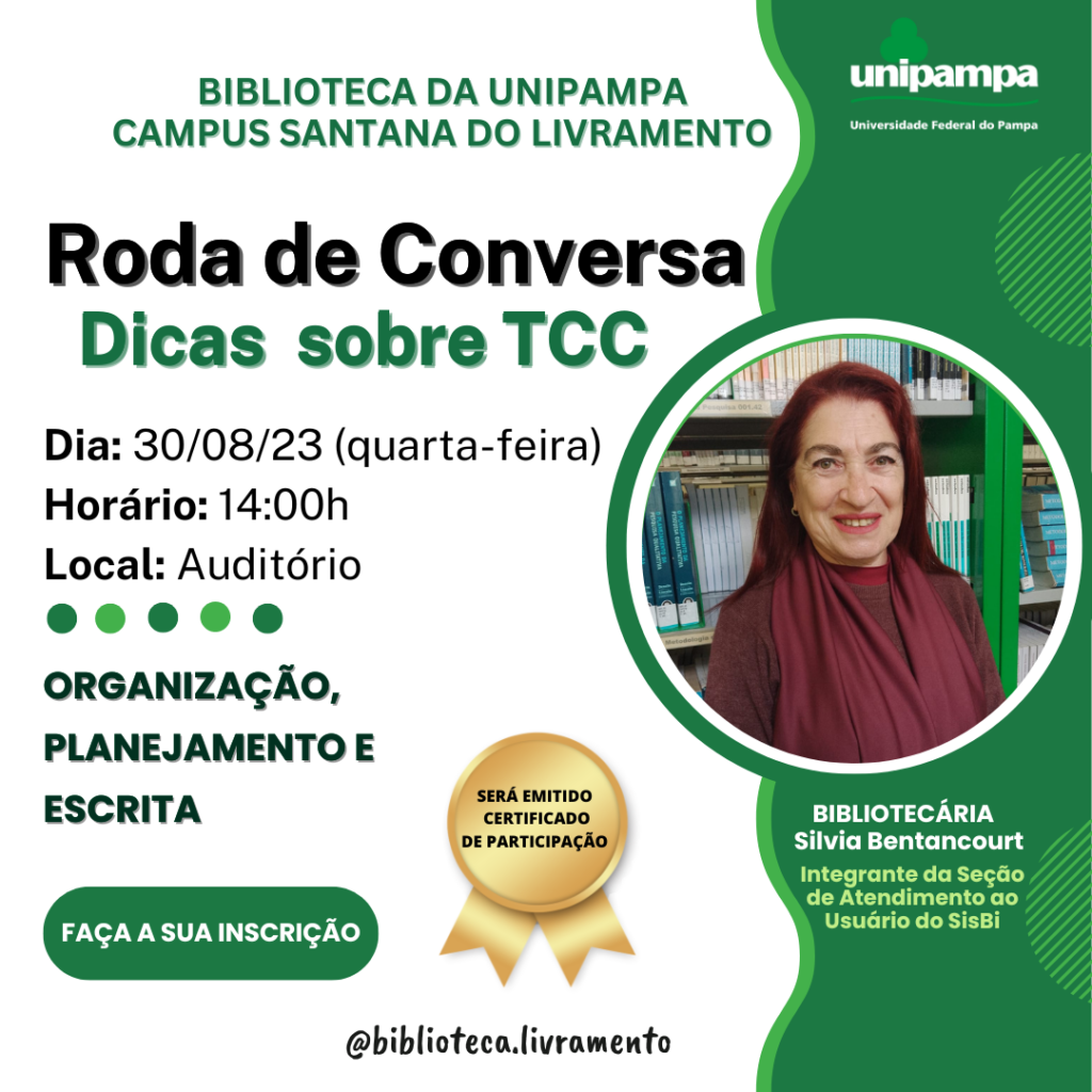 Roda de Conversa: Dicas sobre TCC