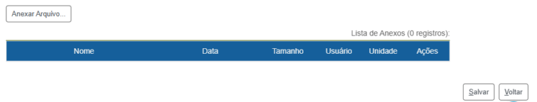 Em Anexar Arquivo se escolhe o arquivo do documento e depois Salvar